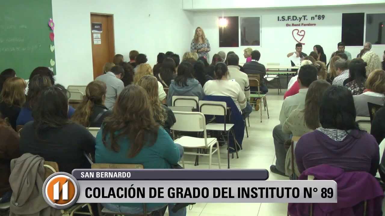 COLACIÓN DE GRADO DEL INSTITUTO Nº 89 - YouTube