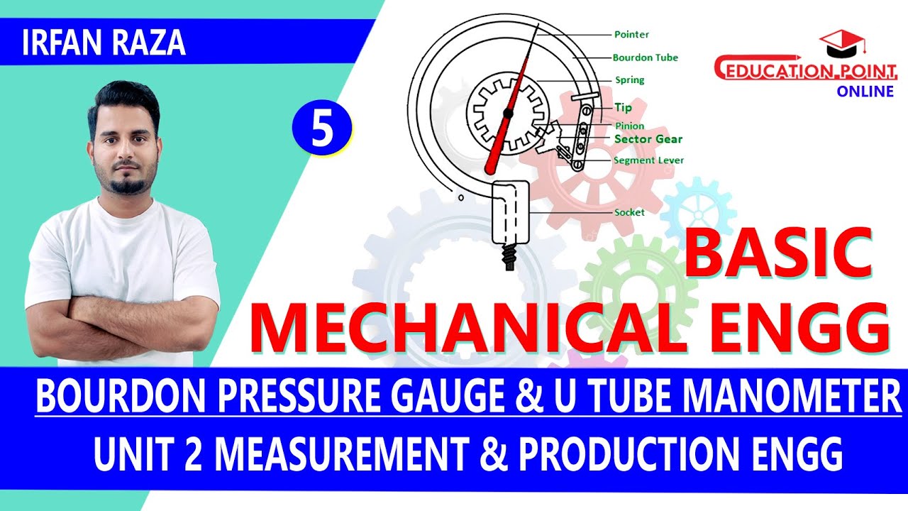 Bourdon Pressure Gauge & U Tube Manometer | Basic Mechanical ...