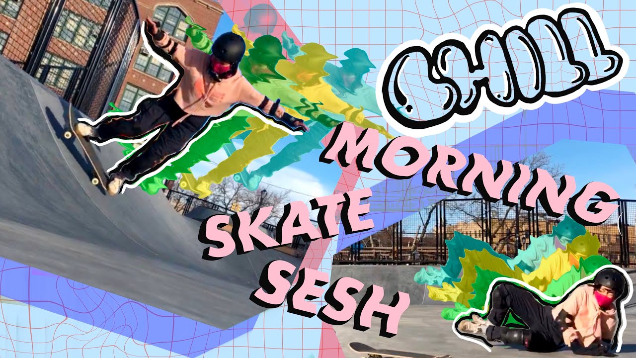 chill morning skate sesh (beginner ramps) - YouTube