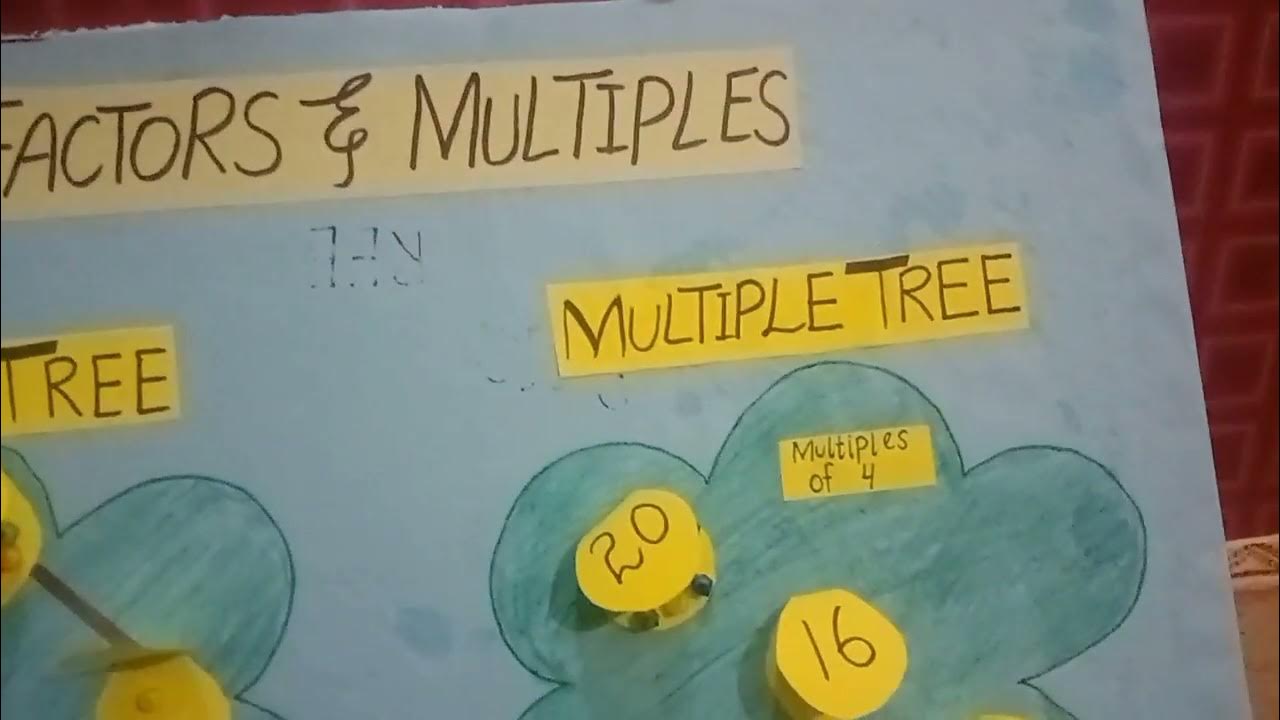 MATH PROJECT / SCHOOL PROJECT /MULTIPLES AND FACTORS #school #math ...