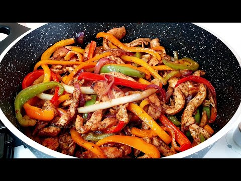 Çok Kolay Ama Çok Lezzetli! Tavuk Fajita Tarifi - Tavuk Seviyorsanız Bu Yemeğe Bayılacaksınız