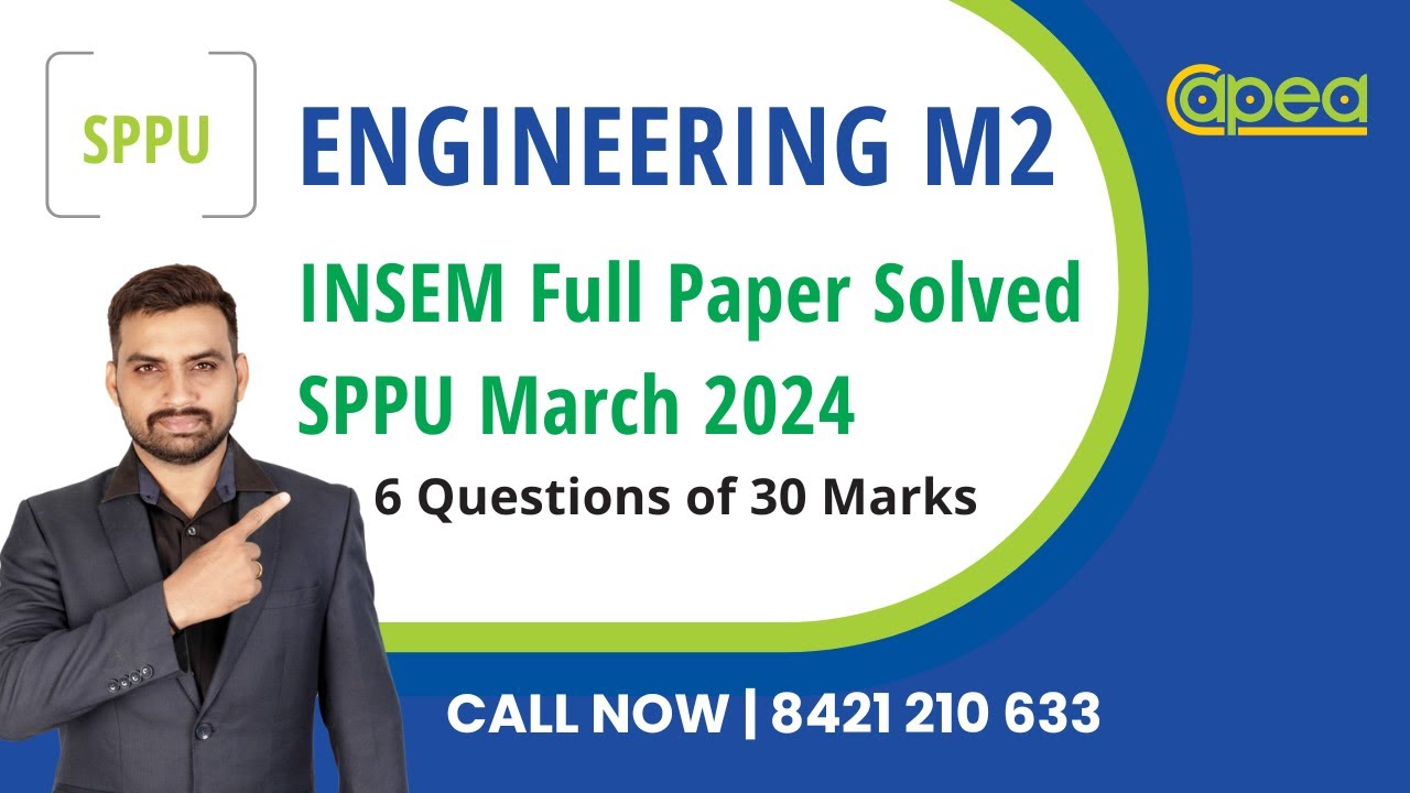 "Complete M2 INSEM Solved Paper SPPU 20 March 2024 | All Branches ...