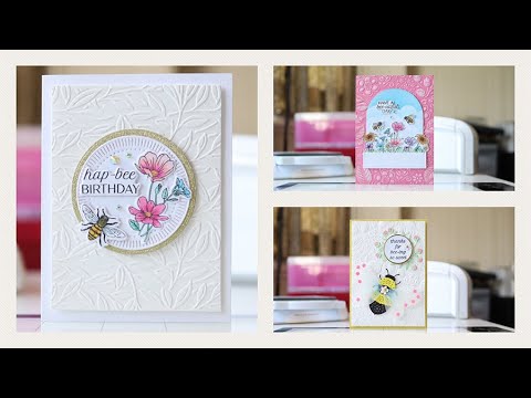 3 Cards with Deluxe Caboodle Spellbinders Club /Weekend Craft ...