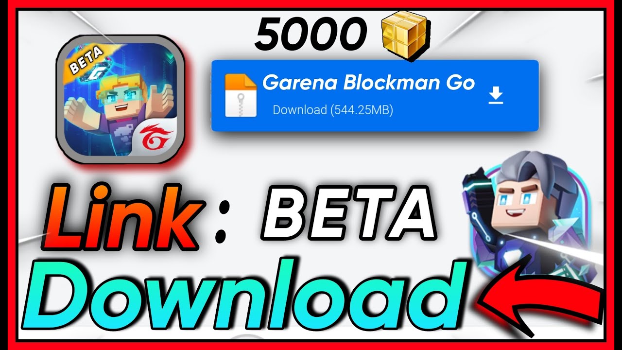 How to download Garena Blockman Go BETA get it for free 5000 Gcube ...