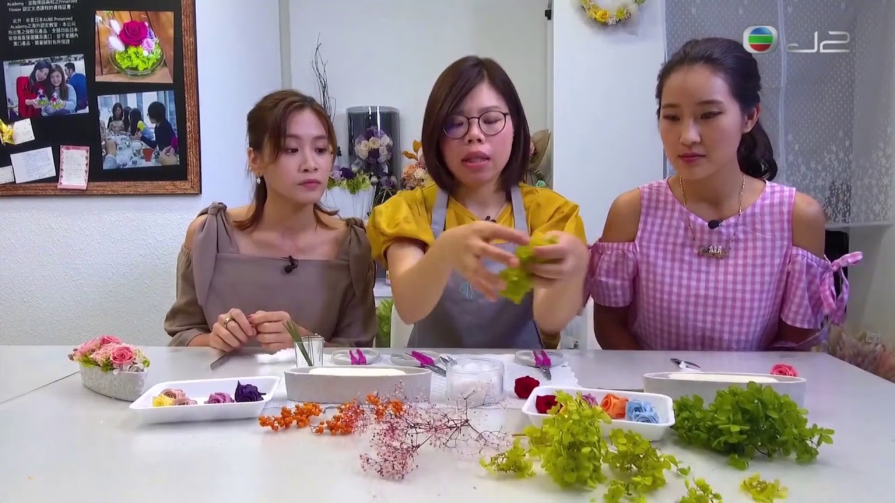 TVB J2 安樂蝸 #351 愛家人物 @Hanakago Preserved Flower Design - YouTube