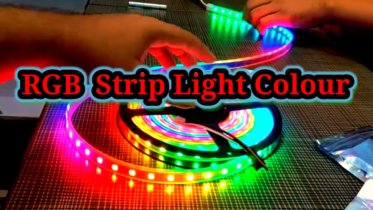 RGB Strip light colour || multi RGB strip - YouTube
