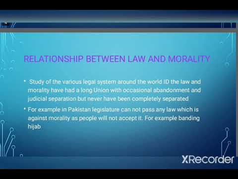 Relationship between Law and Morality - YouTube