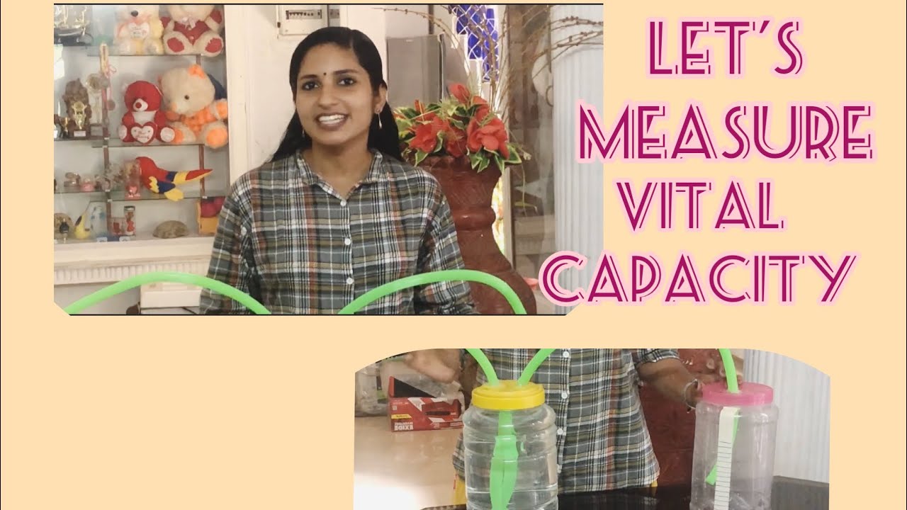 How to measure vital capacity at home// tidal volume and vital capacity ...