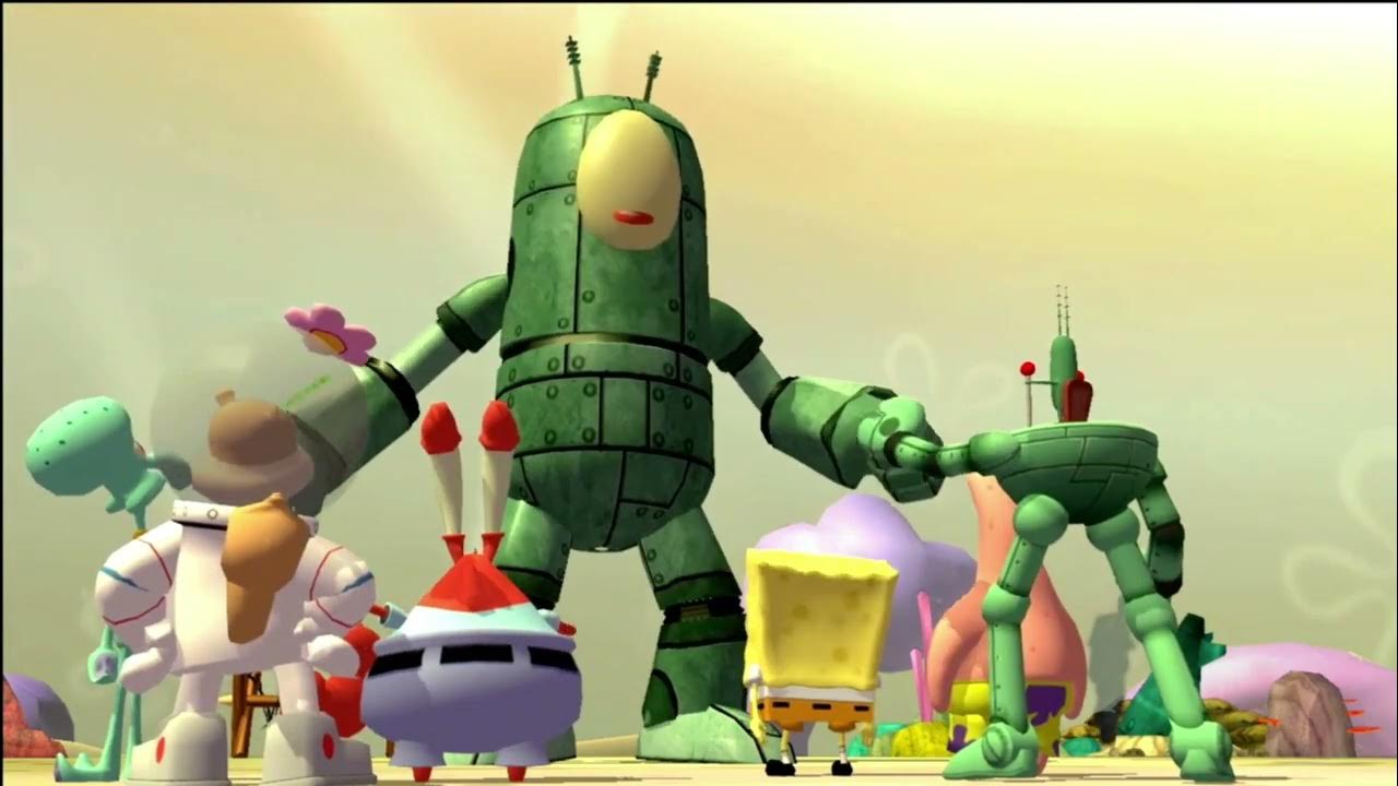 SpongeBob HeroPants All Cutscenes Movie (Ultra HD) - YouTube