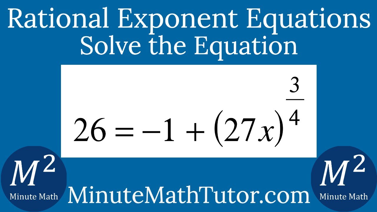 Solve 26 1 27x 3 4 YouTube solve-26-1-27x-3-4-youtube