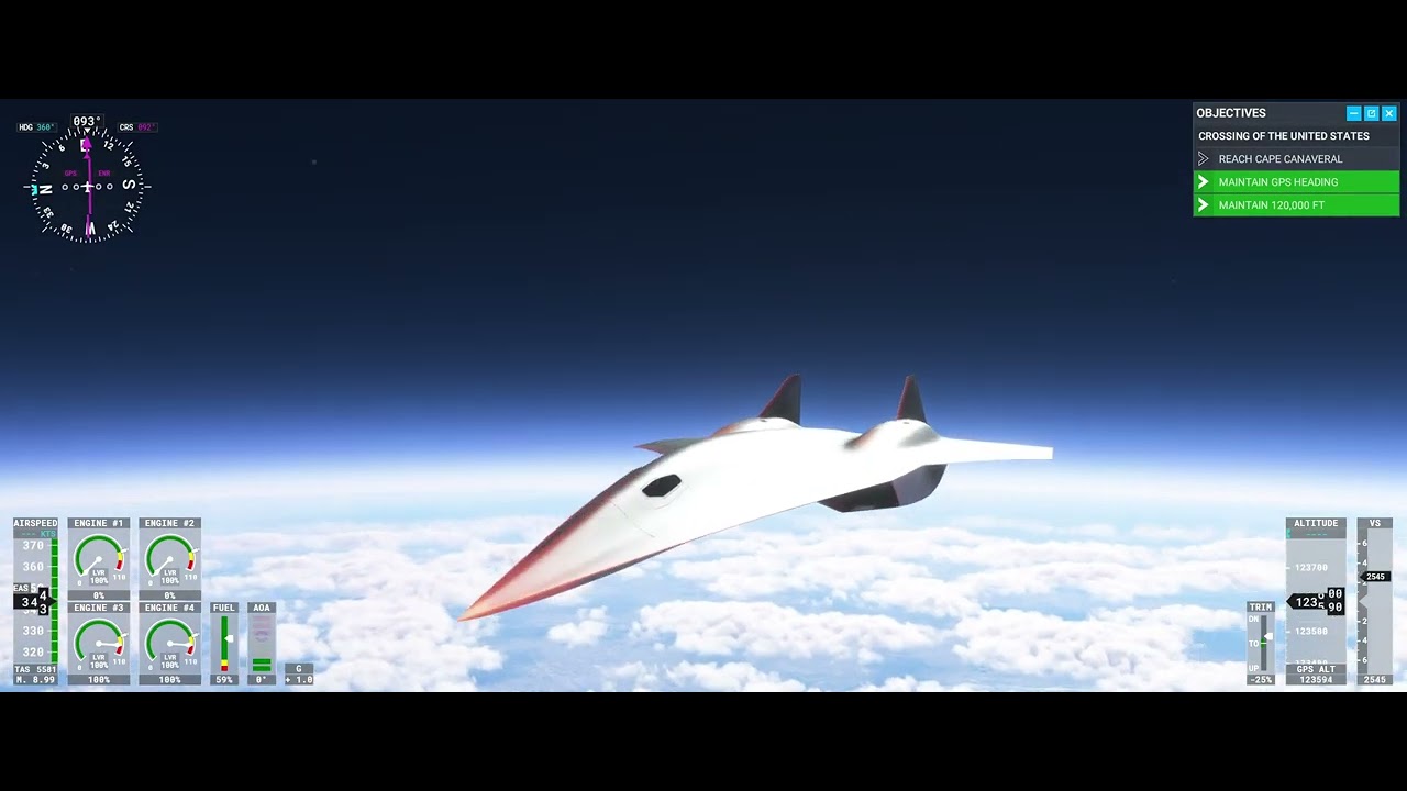 Flight Simulator 2020 - Darkstar Stratospheric Flight - Top Gun ...