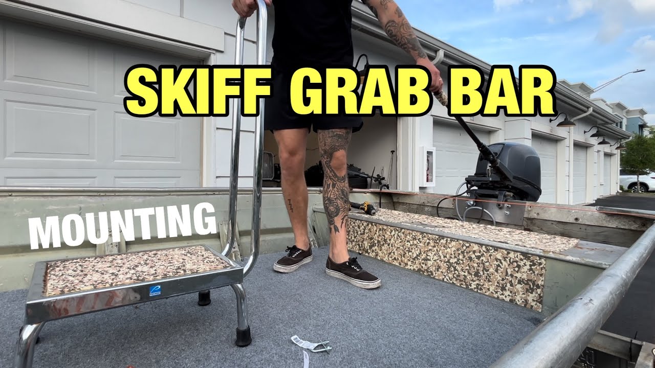 SKIFF GRAB BAR / mounting skiff grab bar on a job boat with turnbuckles ...