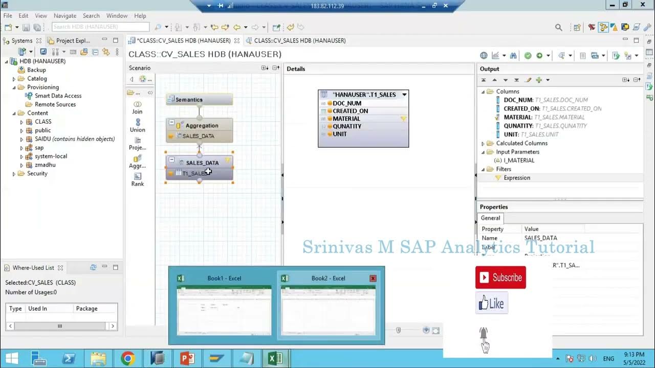 19 Difference between Variables & Input Parameters in Native HANA Modelling - YouTube