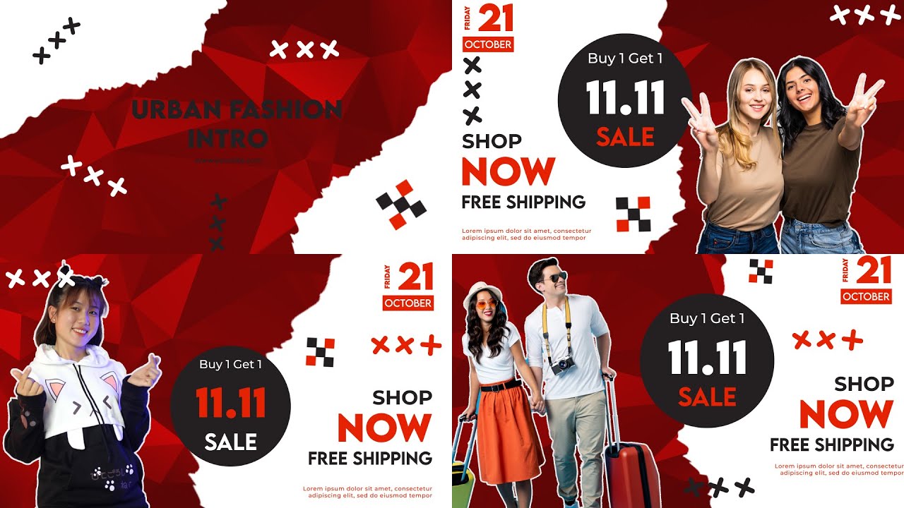 Urban Fashion Intro After Effects Template | Get Trendy Designs for ...