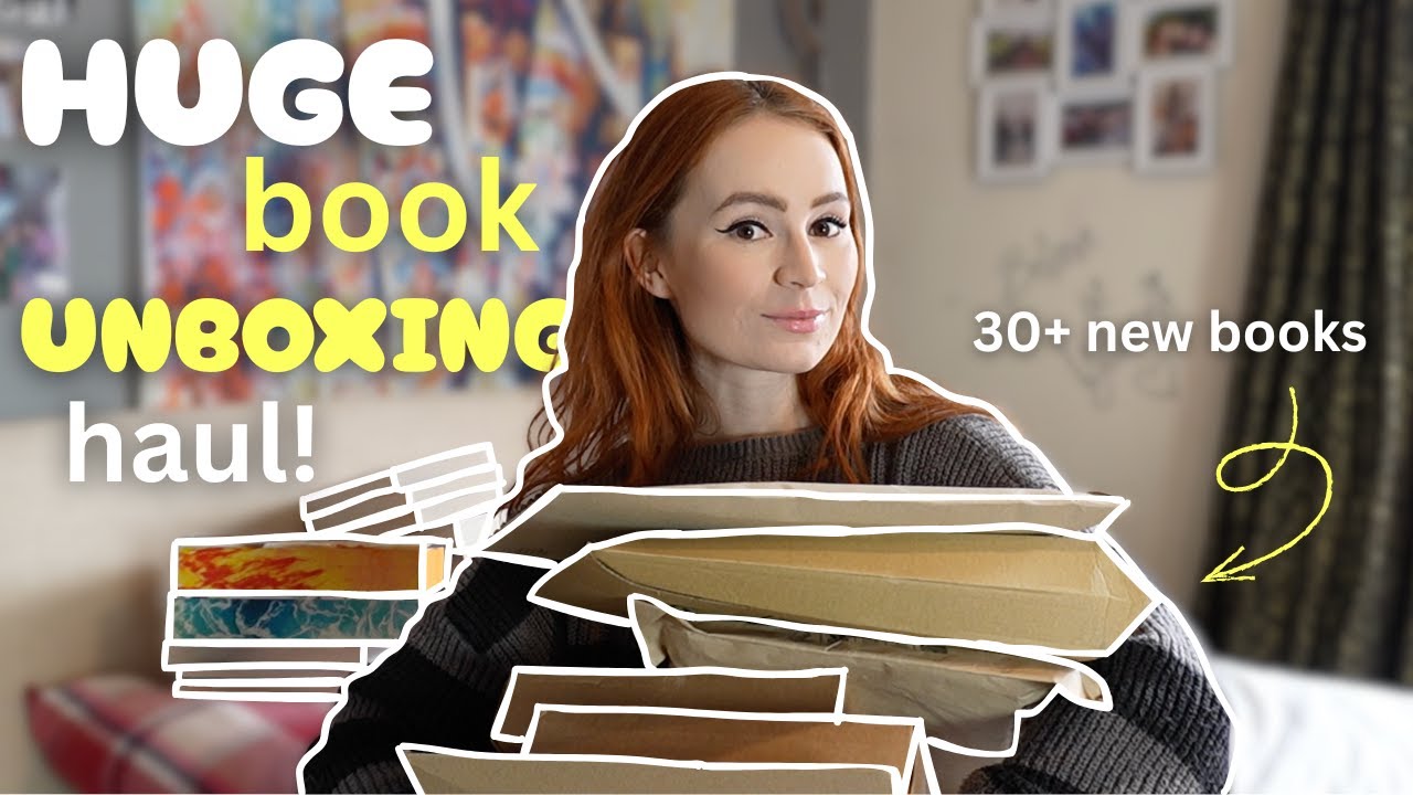 HUGE BOOK UNBOXING HAUL (30+ books) 📚 - YouTube