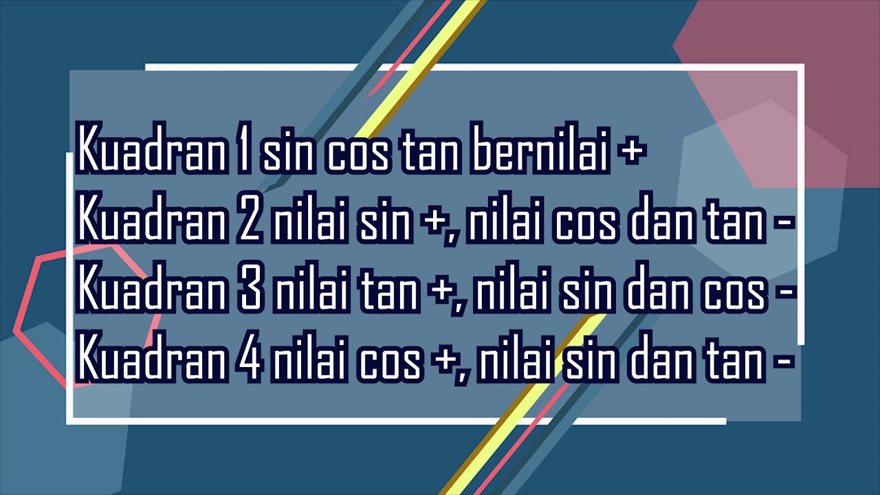 APA ITU TRIGONOMETRI????? MATH KELAS10... PENJELASAN SIN, COS, TAN ...