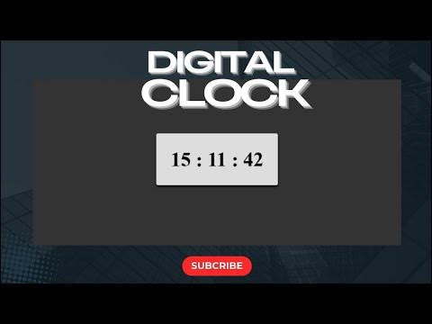 JavaScript Digital Clock Tutorial || Perfect For Beginners - YouTube