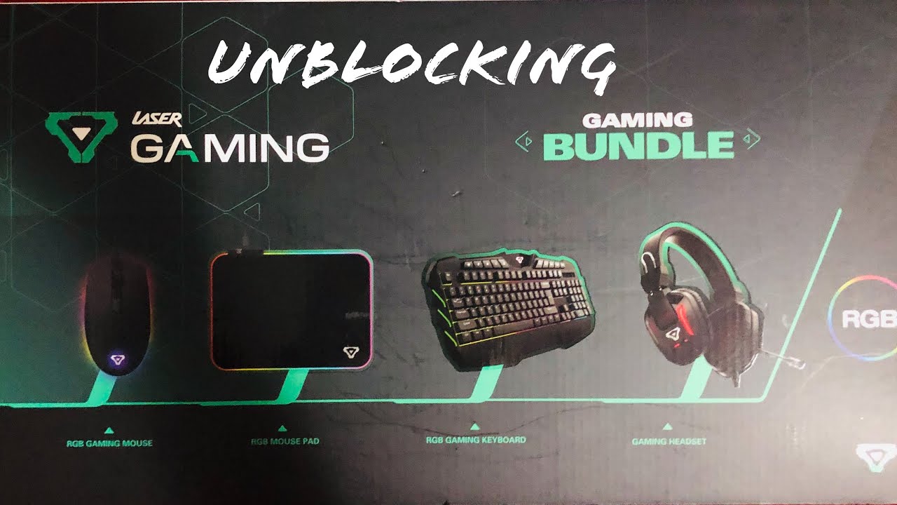 Laser Gaming Bundle unboxing - YouTube