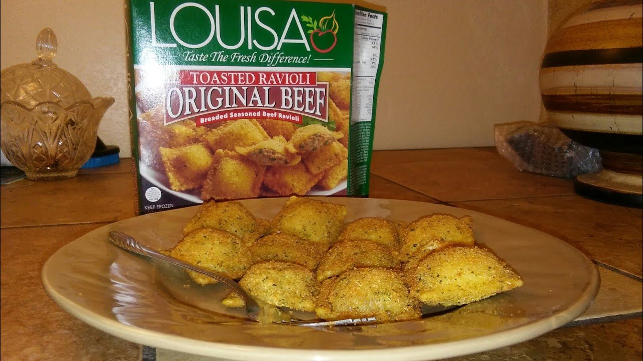 Grubbing With Raider Fred: Louisa Toasted Ravioli Original Beef - YouTube