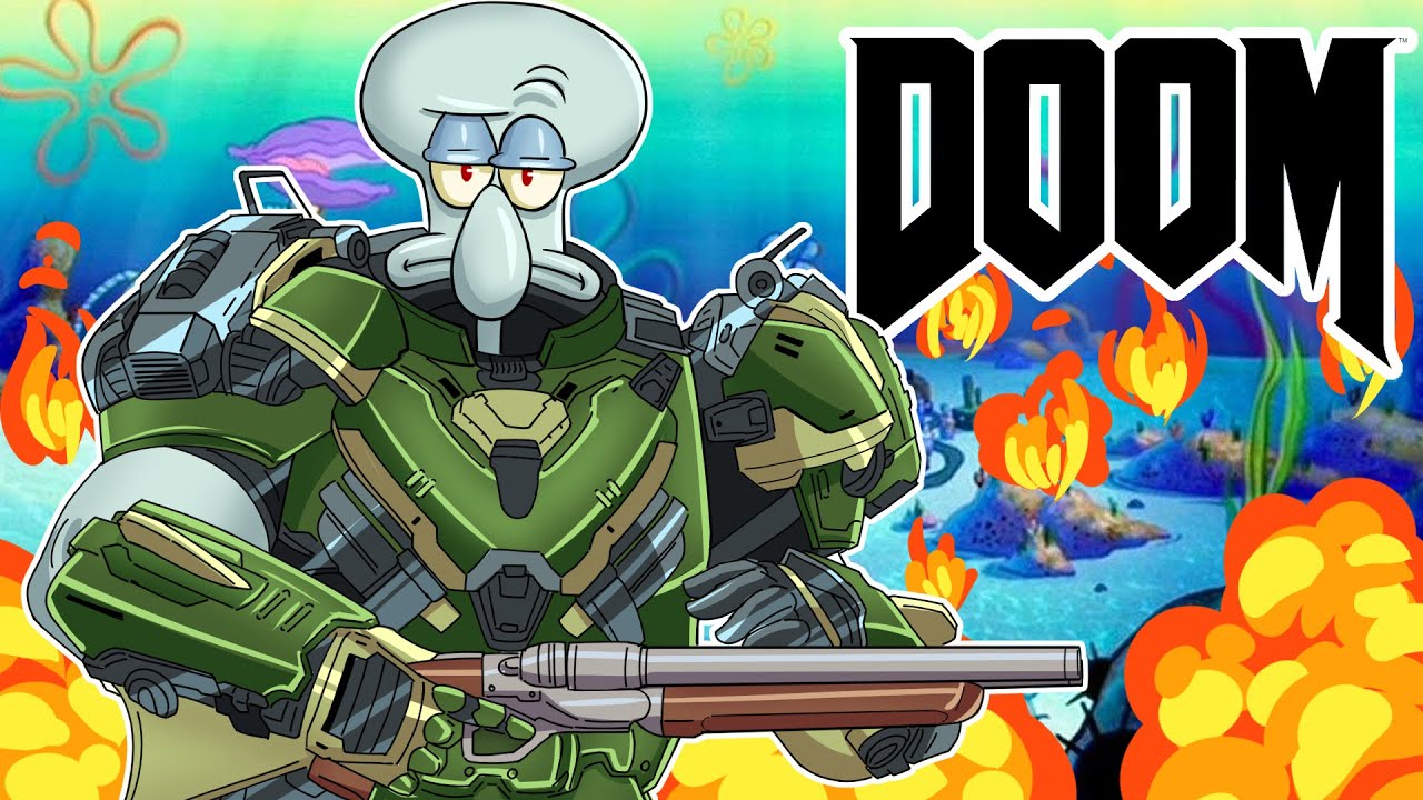 Doom...but its SpongeBob | Doom Mods - YouTube