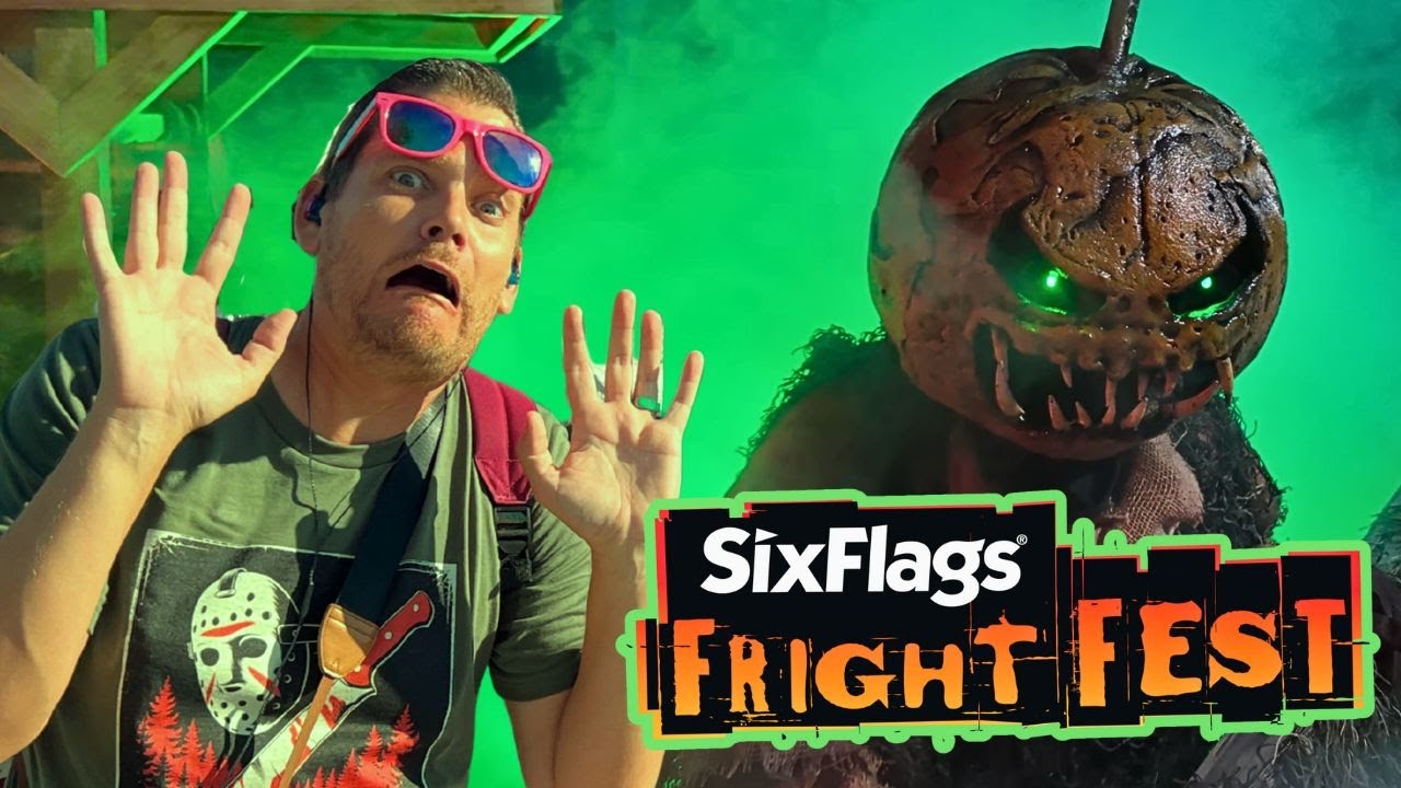 Is it SCARY? Fright Fest - Sixflags Over Georgia 2025 - YouTube
