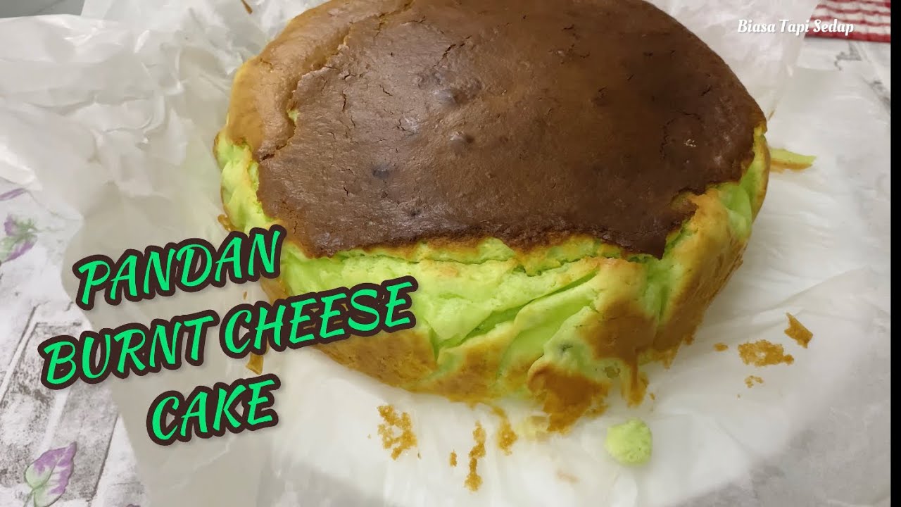 PANDAN BURNT CHEESE CAKE - YouTube