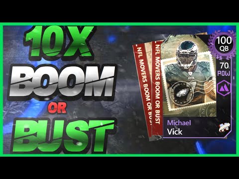10X BOOM OR BUST PACKS!! INSANE NEW MASTERS MIKE VICK!! MADDEN MOBILE ...