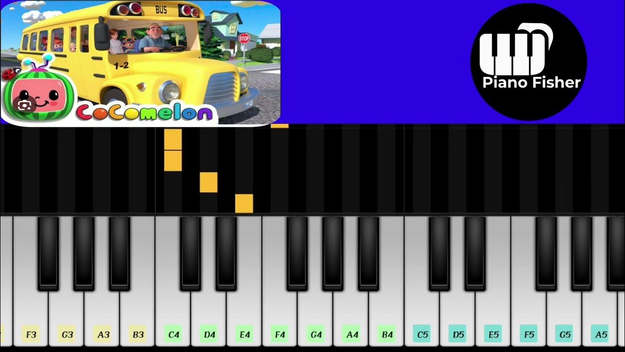 Easy – The Wheels On Bus Piano Tutorial + Note - YouTube