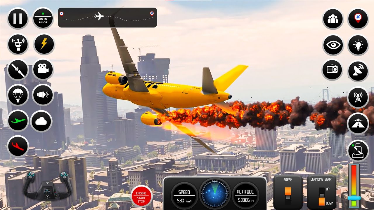 Airplane landing simulator 2018 | offline airplane games for android ...