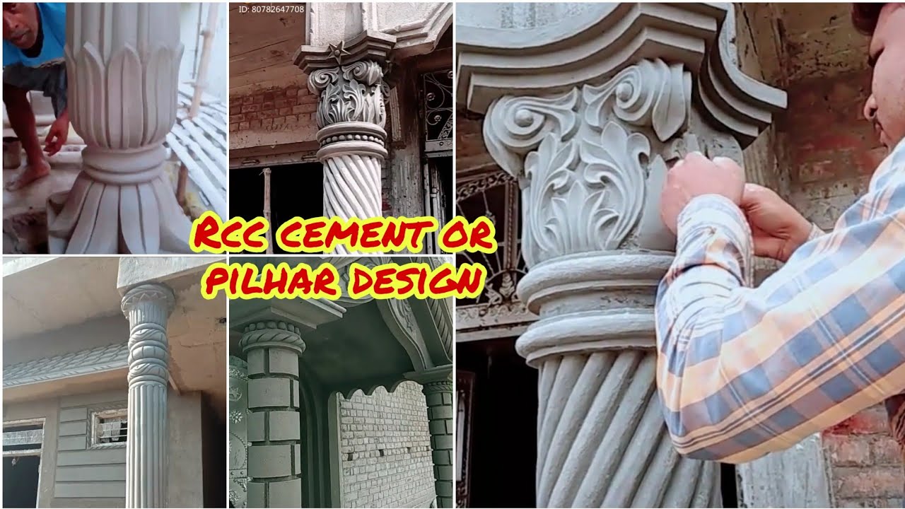 How to make concrete pilher design | excellent hand made workship - YouTube