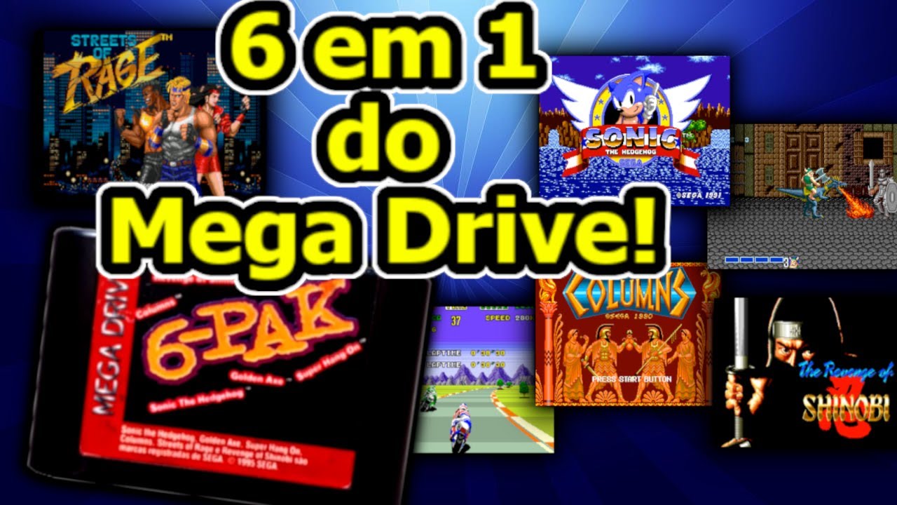 6 pak, o 6 em 1 do Mega Drive! - YouTube