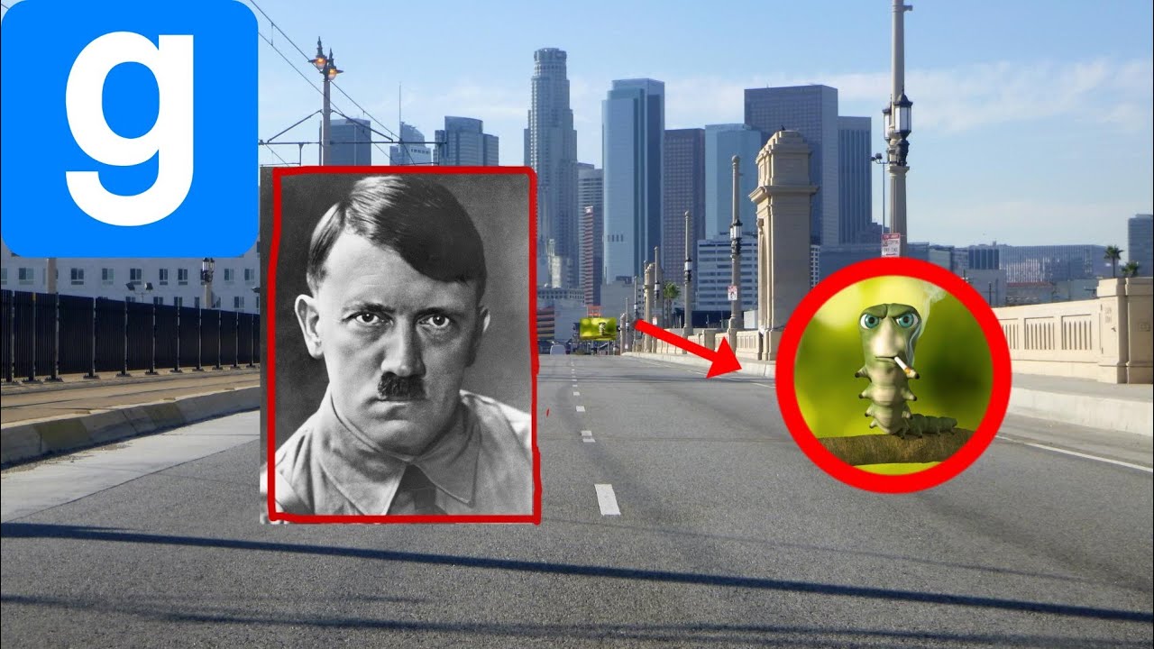 Gmod has HITLER?!?!?!?!?!?!?!?!?! this game wild nextbots - YouTube