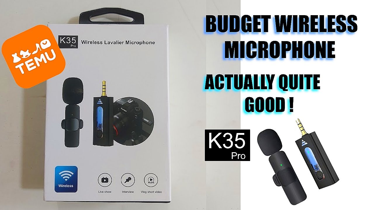 K35 Pro. Lavalier Wireless Mic from Temu. - YouTube