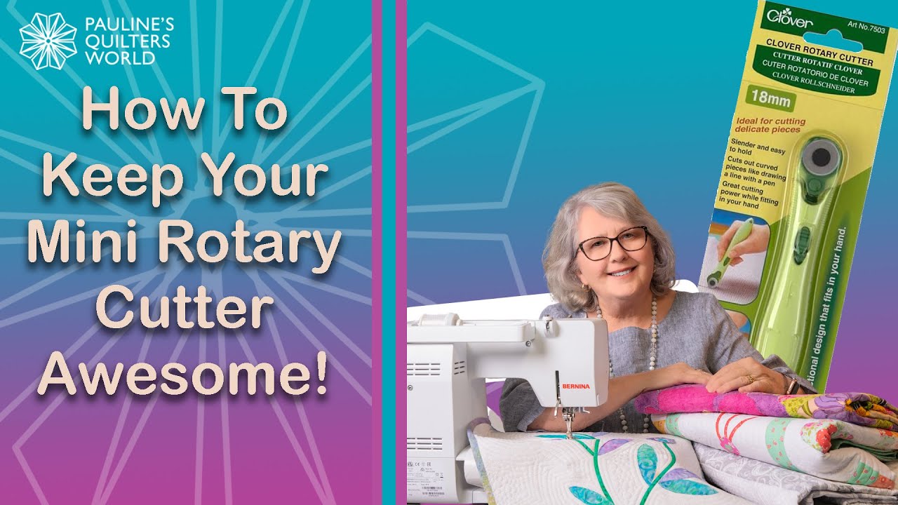 How To Use The Mini Rotary Cutter And Keep It AWESOME - YouTube