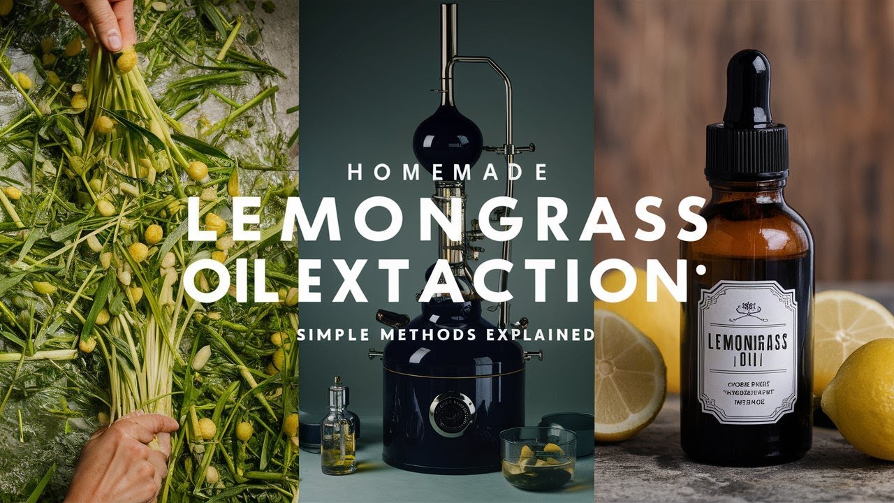 Lemongrass Oil Extraction: A Step-by-Step Guide to Purity - YouTube