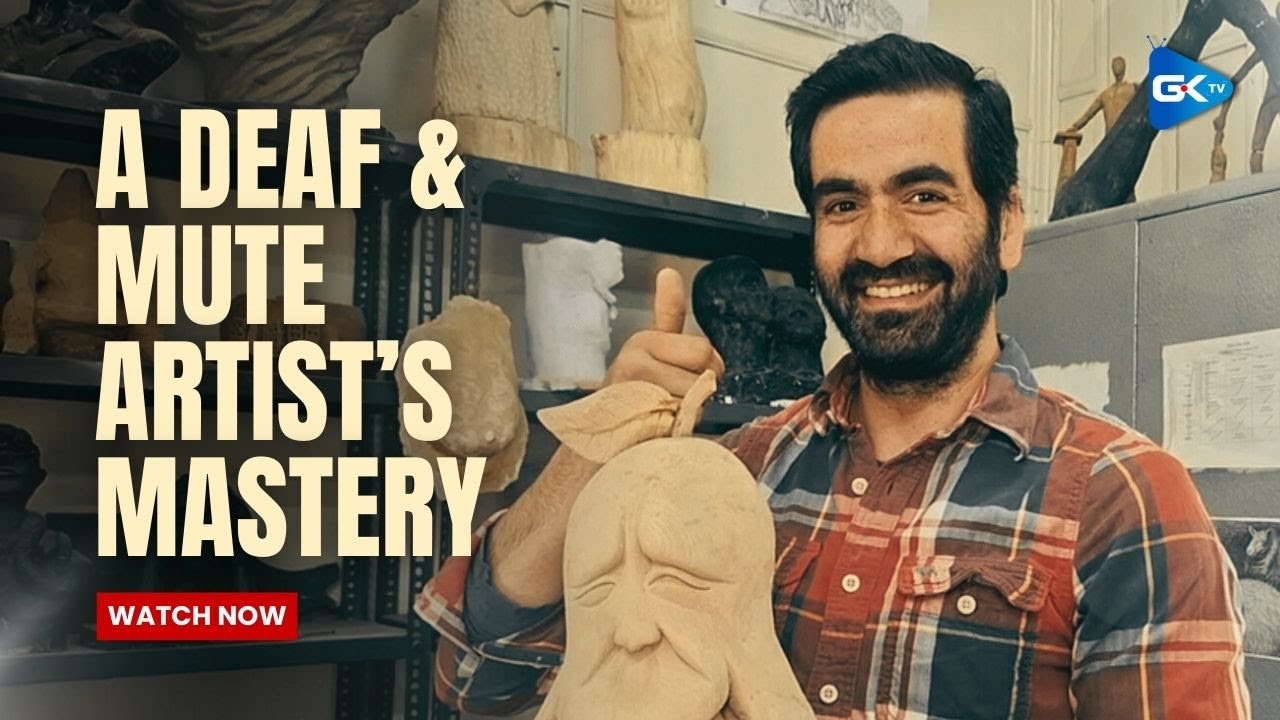How a deaf and mute artist from Pulwama expresses his emotions through ...