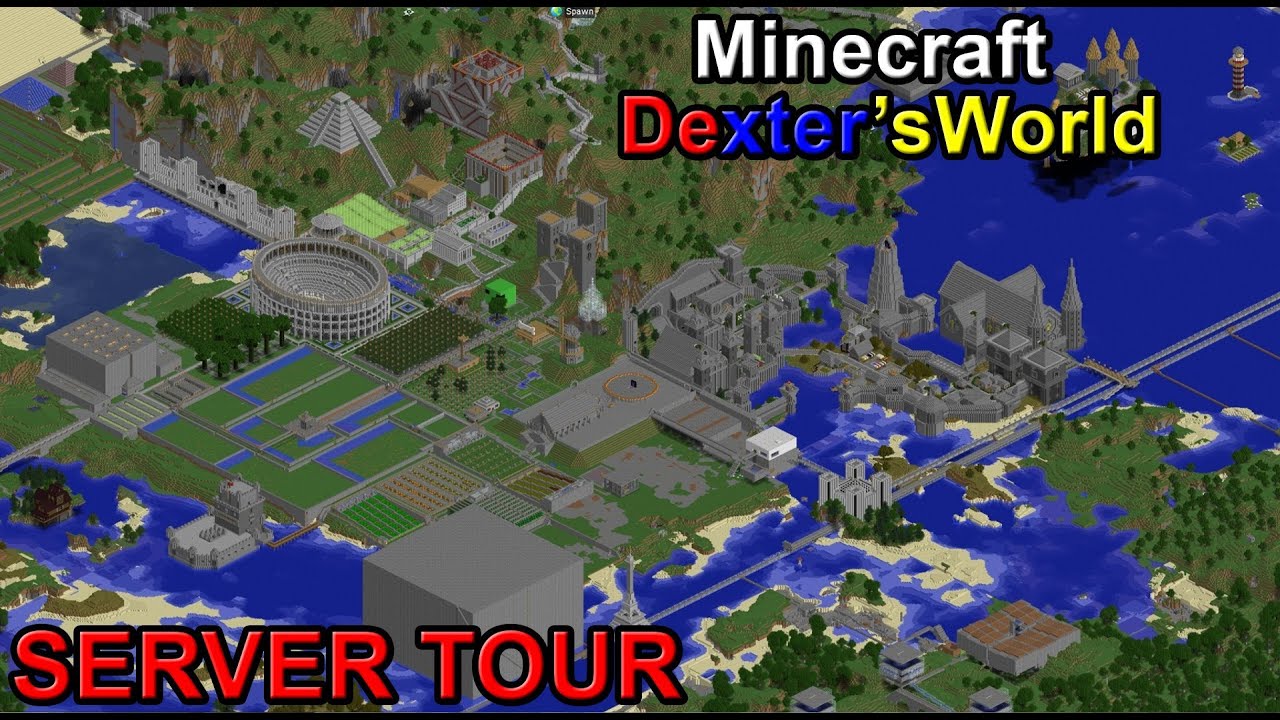 Minecraft Server Tour / Fly over - YouTube