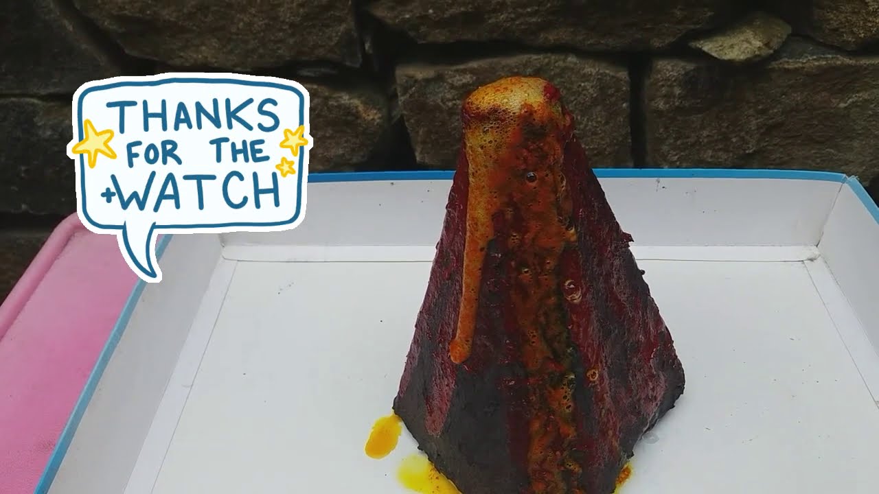 Volcano eruption | working model for school project | volcano science ...