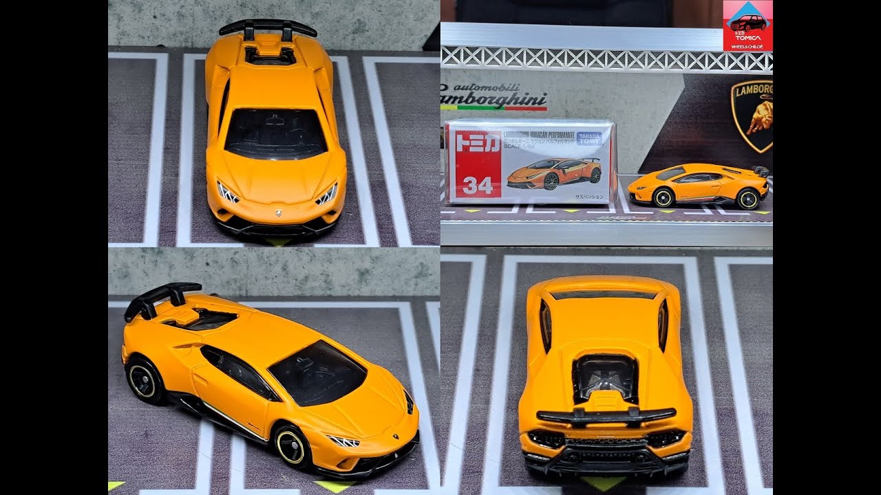 Tomica RED 34 Lamborghini Huracan Performante - YouTube