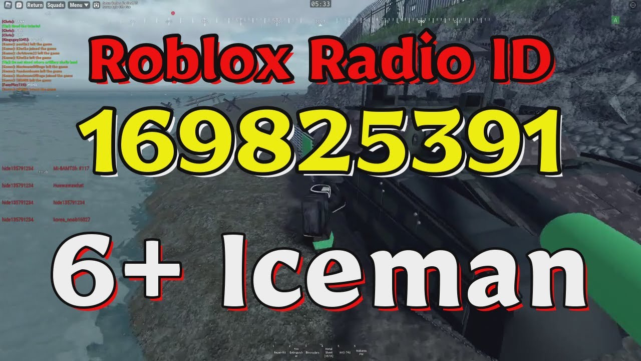 Iceman Roblox Radio Codes/IDs - YouTube
