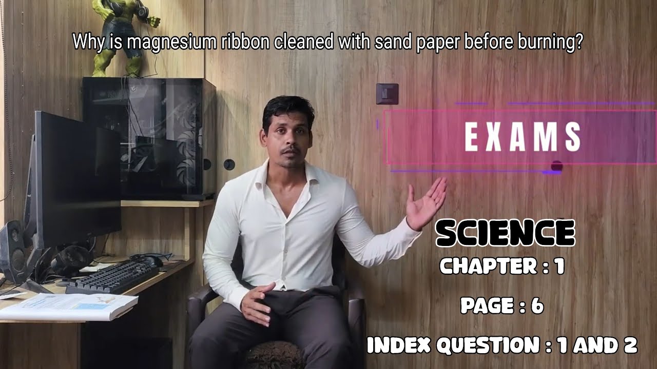 Why is magnesium ribbon cleaned with sand paper before burning? - YouTube