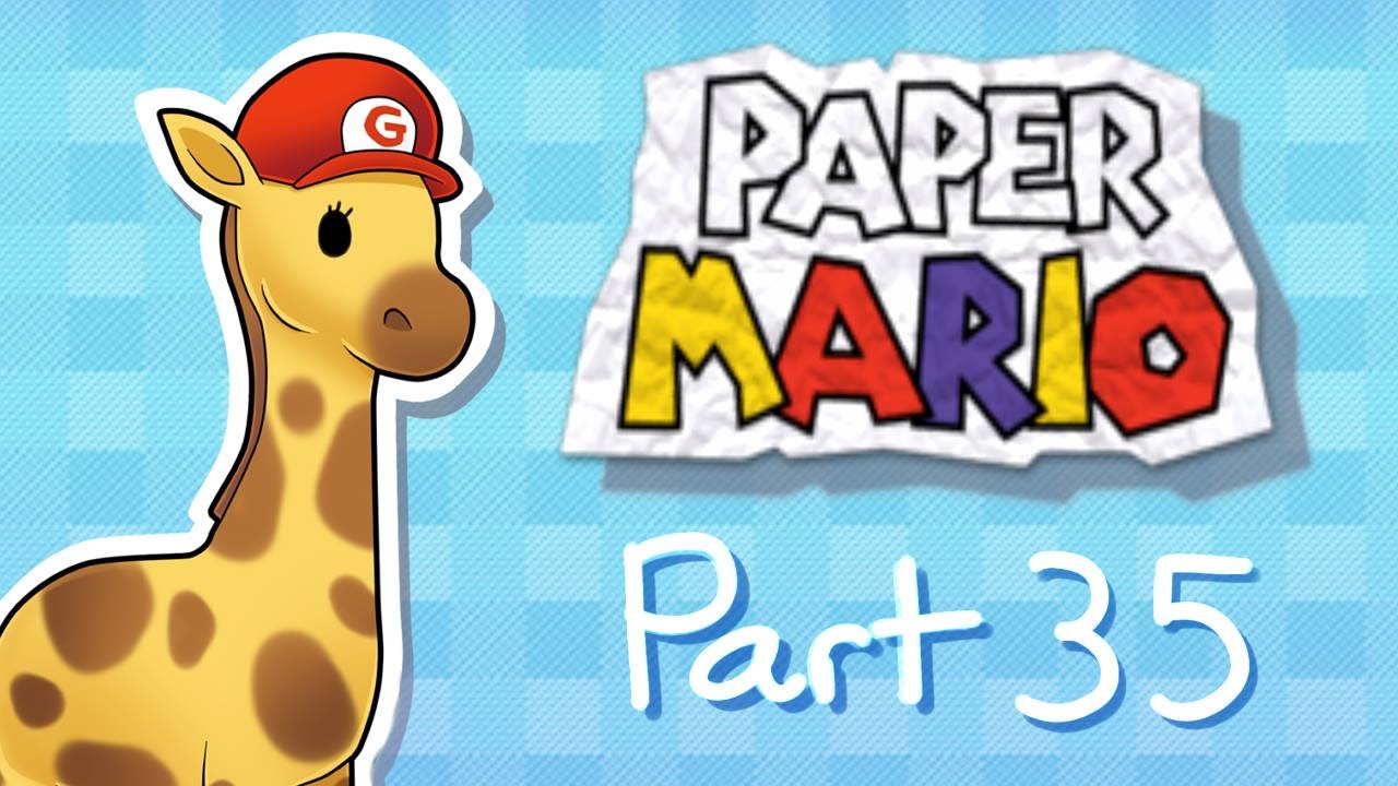 | Battle Giraffes | Paper Mario Part 35 | ROSIE THE HOE SPIRIT - YouTube