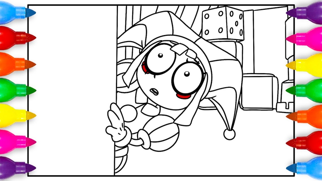 Pomni The Amazing Digital Circus Coloring Pages - YouTube