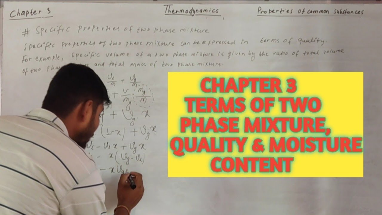 CHAPTER 3|QUALITY|MOISTURE CONTENT|TERMS OF TWO PHASE MIXTURE ...