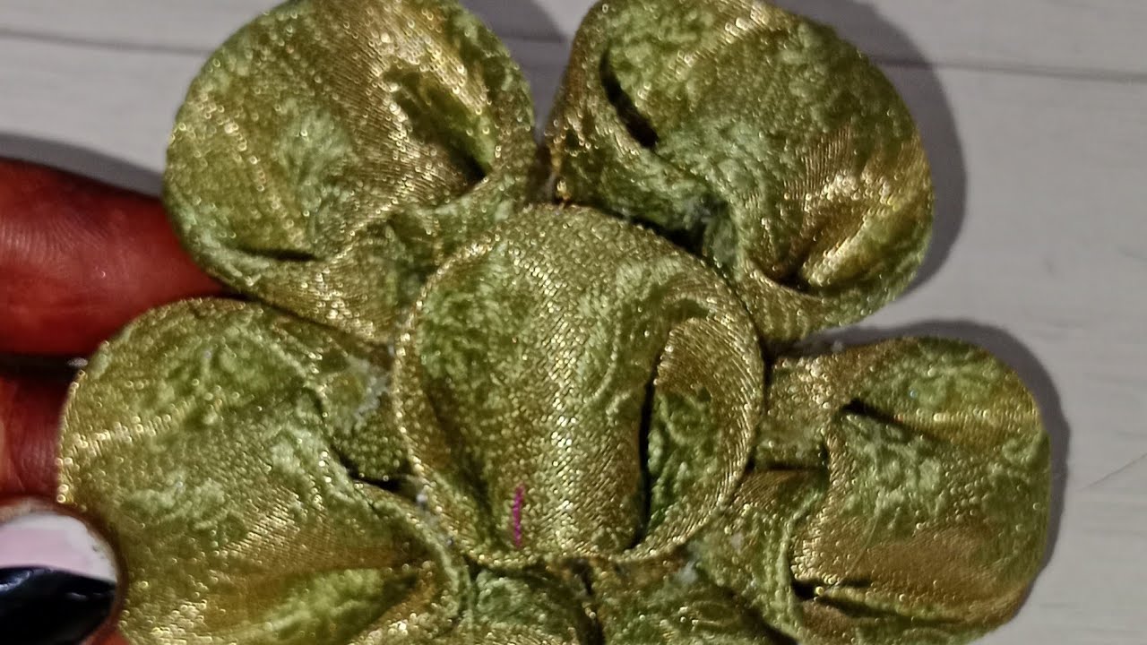 Fabric flower to sew on dresses /Clothes flowers / how to make fabric ...