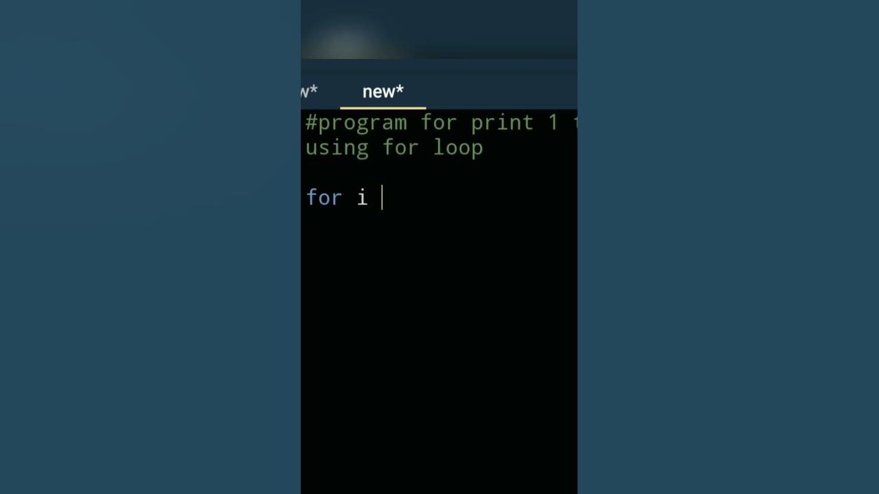 1 Program For Print 1 To 10 Number By Using For Loop Pythonprogramming Pythontutorial Youtube