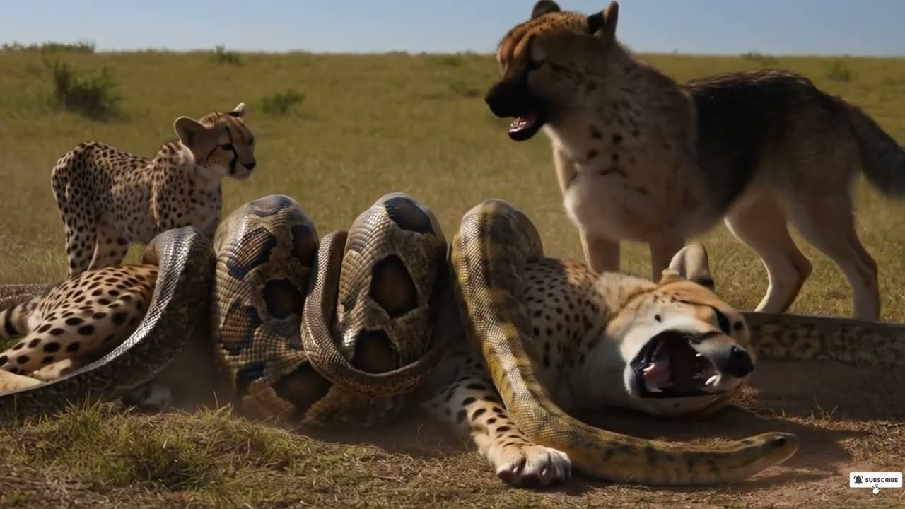 ANIMAL RESUE:Brave Rescue Team SAVES a cheetah From Giant Python Attack#animals #wildlife - YouTube