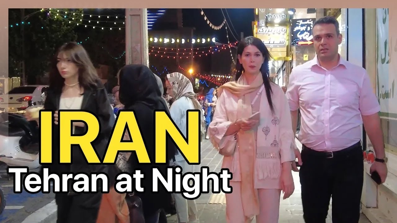 Life In The IRAN 🇮🇷 Tehran City Nights and Street Atmosphere ایران ...