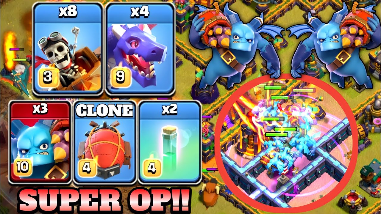Super Minion Blimp With Hydra Are Super OP For Town Hall 14!! Clash of ...