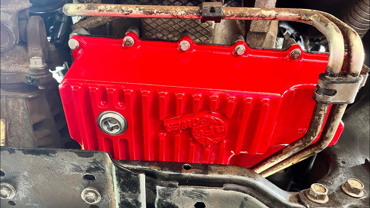 AFE oil pan 46-70280 for the eco diesel ram install - YouTube